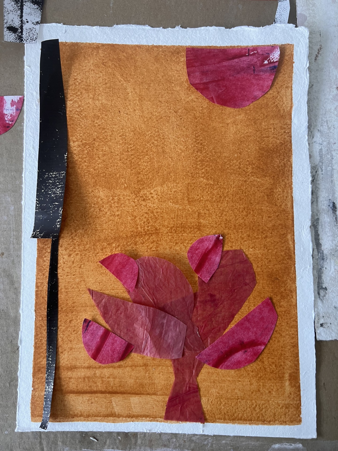 Drawing with scissors/creating collage artworks with Alacoque Davey ...